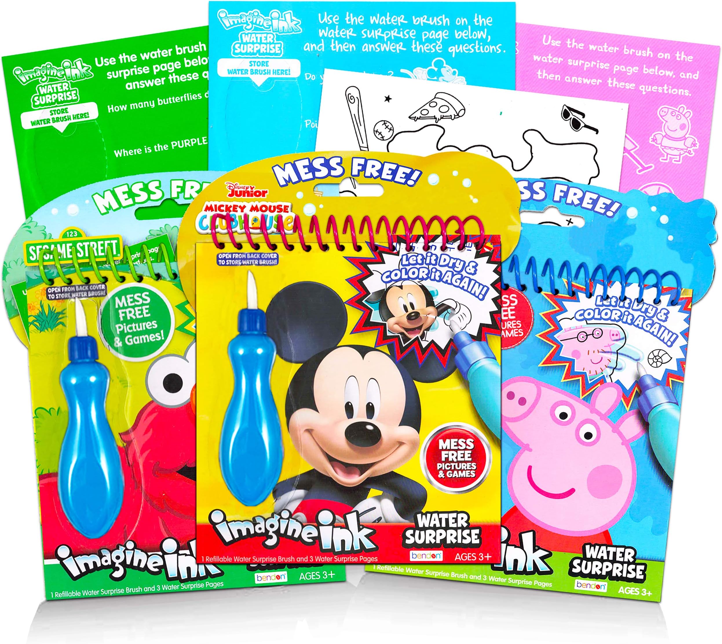 Amazon.com: Imagine Ink Water Painting Books Set for Toddlers Kids Ages ...