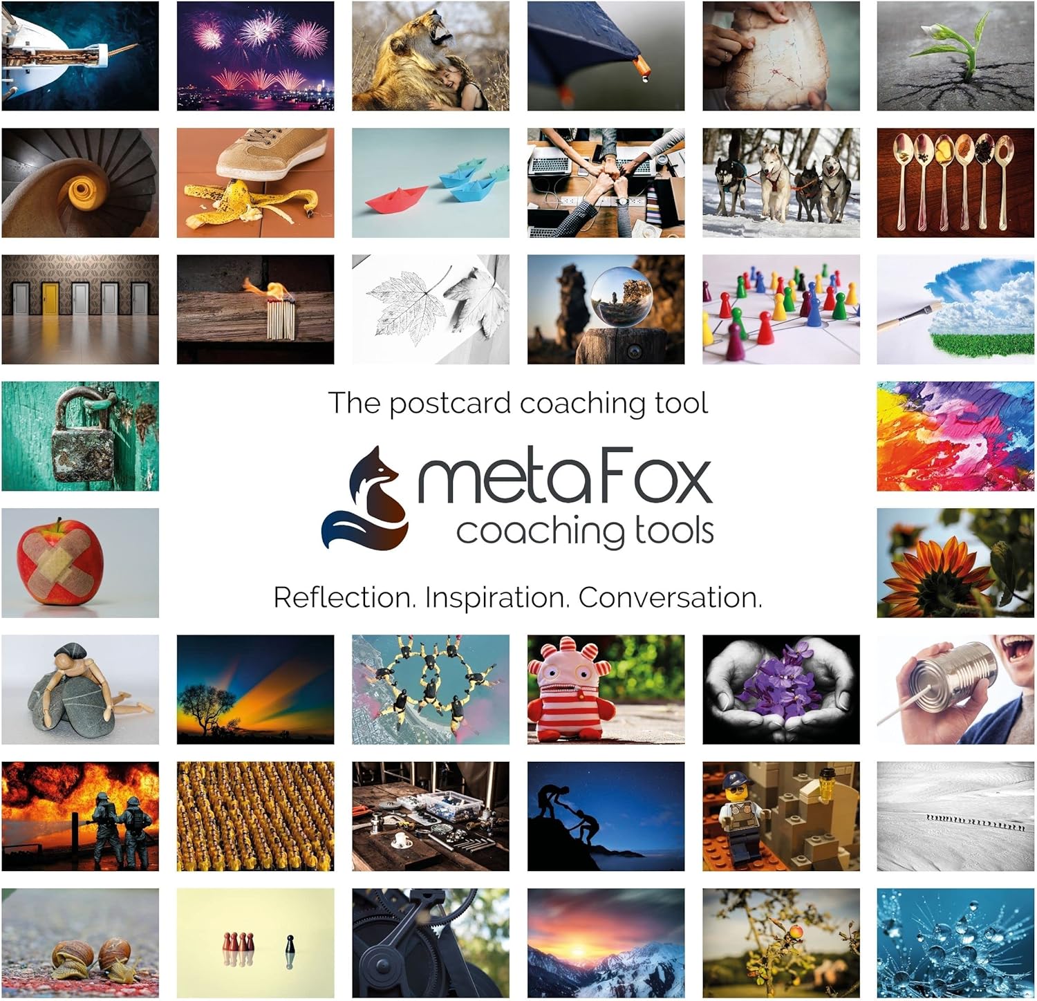 Amazon.com: metaFox | Leading Change Postcards Pack | 52 Cards for ...