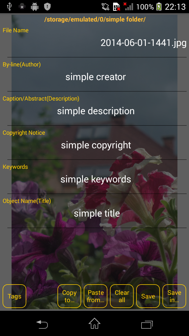 IPTC Photo Metadata Editor - App on Amazon Appstore