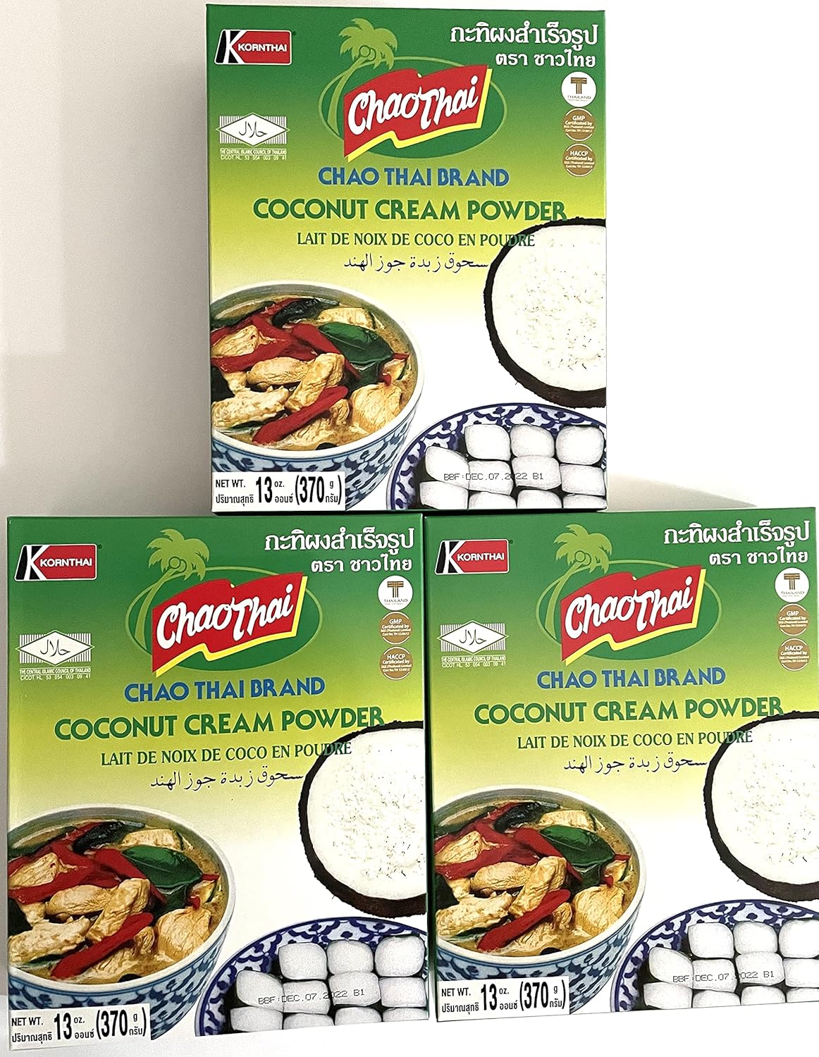 Amazon.com: Chao Thai brand Coconut Cream Powder 13 Ounce 3 Pack