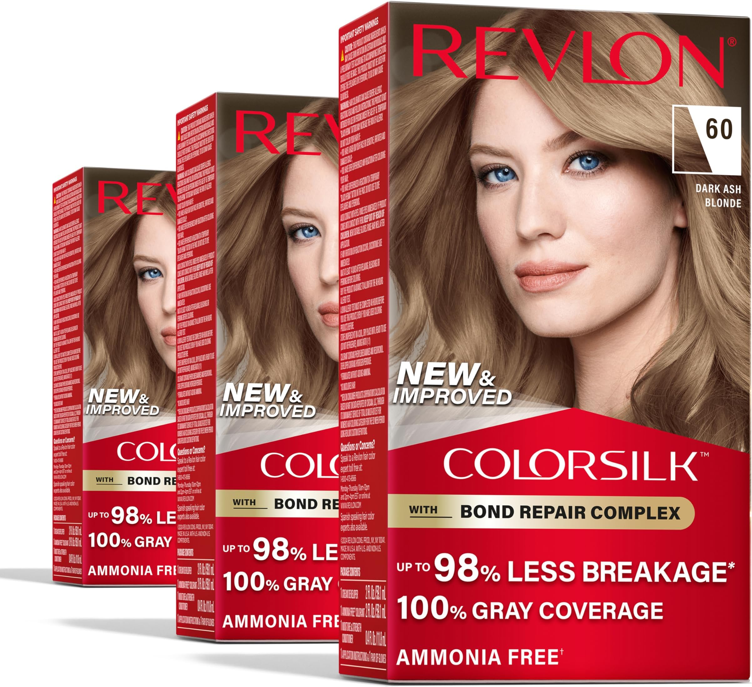Amazon.com : Revlon ColorSilk Hair Color, 71 Golden Blonde 1 ea (Pack ...