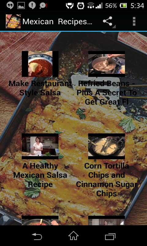 Mexican Recipes Videos Vol 1 - App on Amazon Appstore