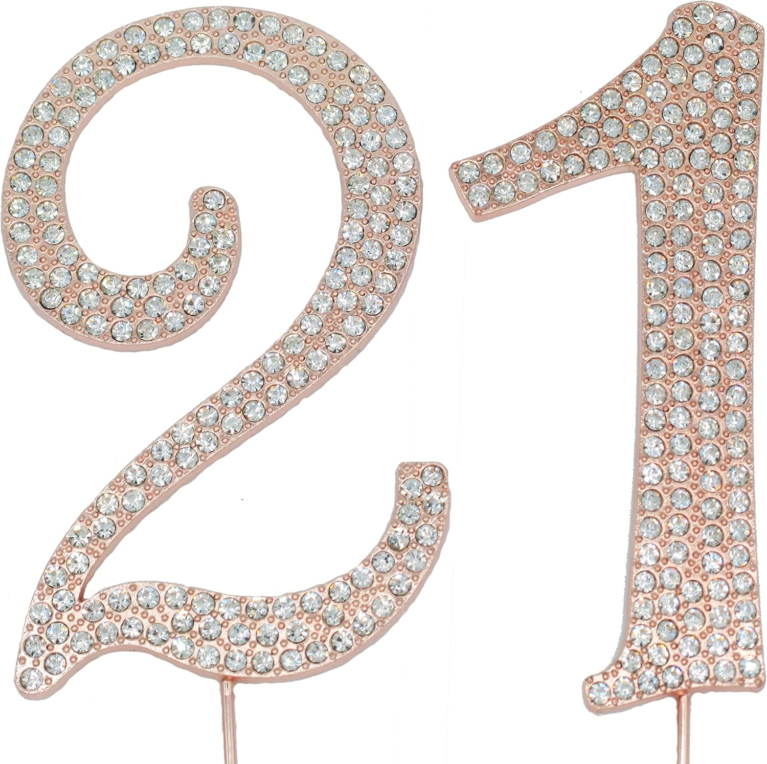 Amazon.com: 21 Birthday Cake Topper 21 Cake Topper Happy 21st Birthday ...