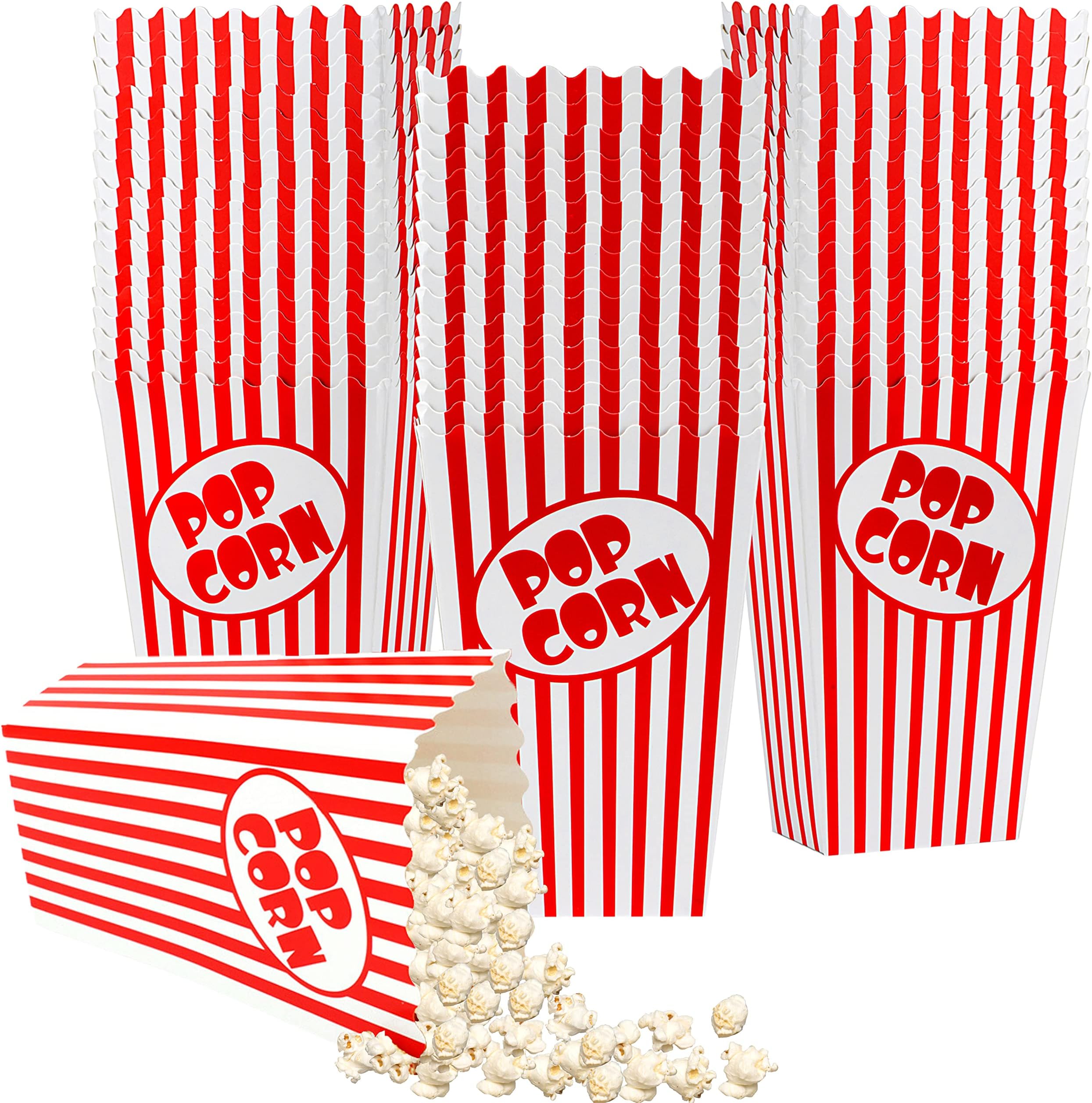 Amazon.com: Snappy 48-E Red & White Open Top Popcorn Boxes, 1.75 Oz ...