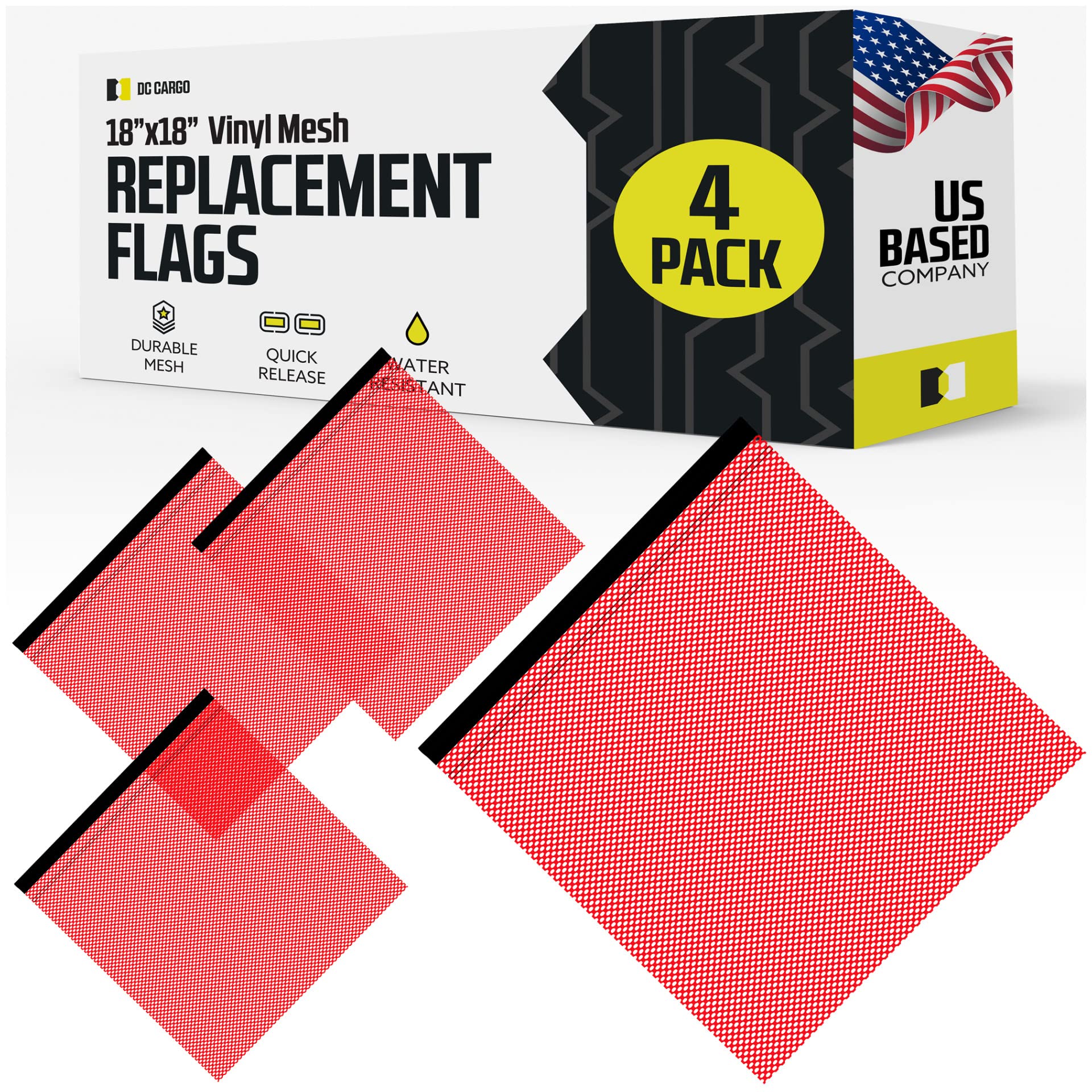 Snapklik.com : DC Cargo Quick Release Flag Mount Warning Flags For ...