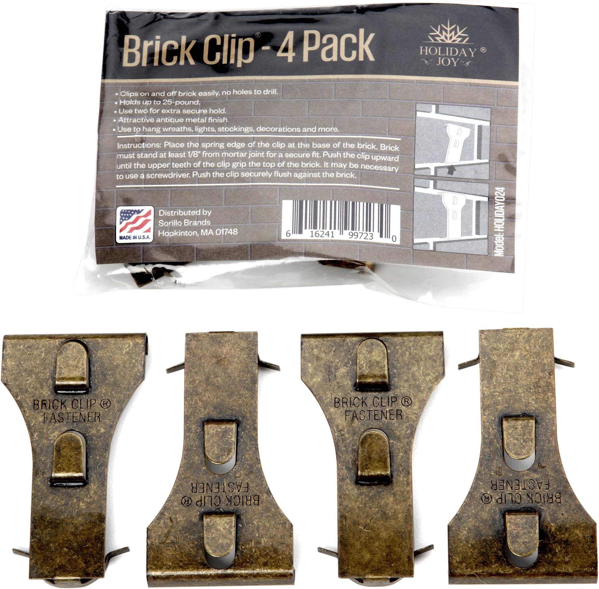 Amazon.com: 10Pcs Brick Clips Steel Brick Hanger for Hanging Outdoors ...