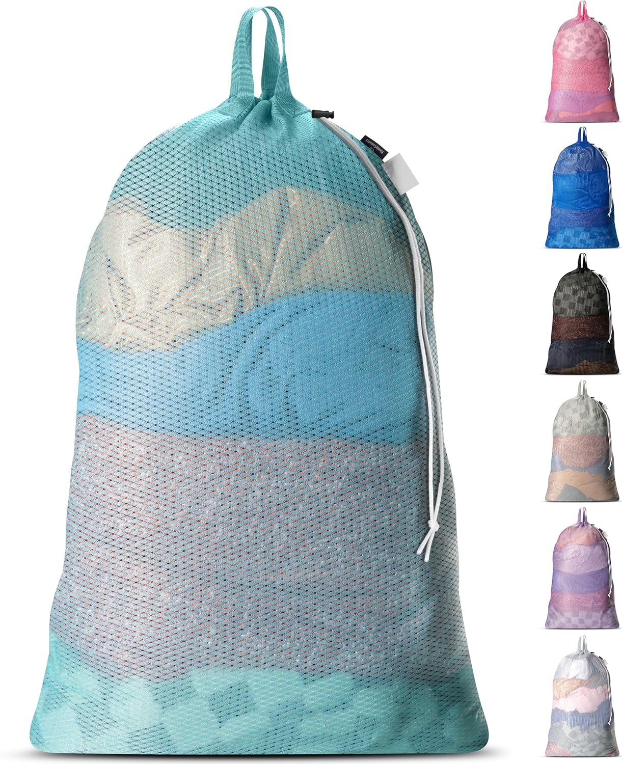 Amazon.com: Large Mesh Laundry Bags - Heavy Duty with Handles ...