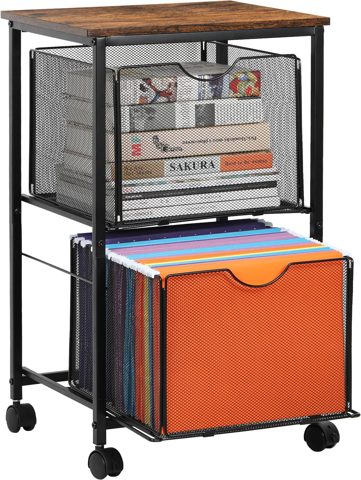Amazon.com: IRIS USA MC-3100-TOP 10-Drawer Storage Cart with Organizer ...