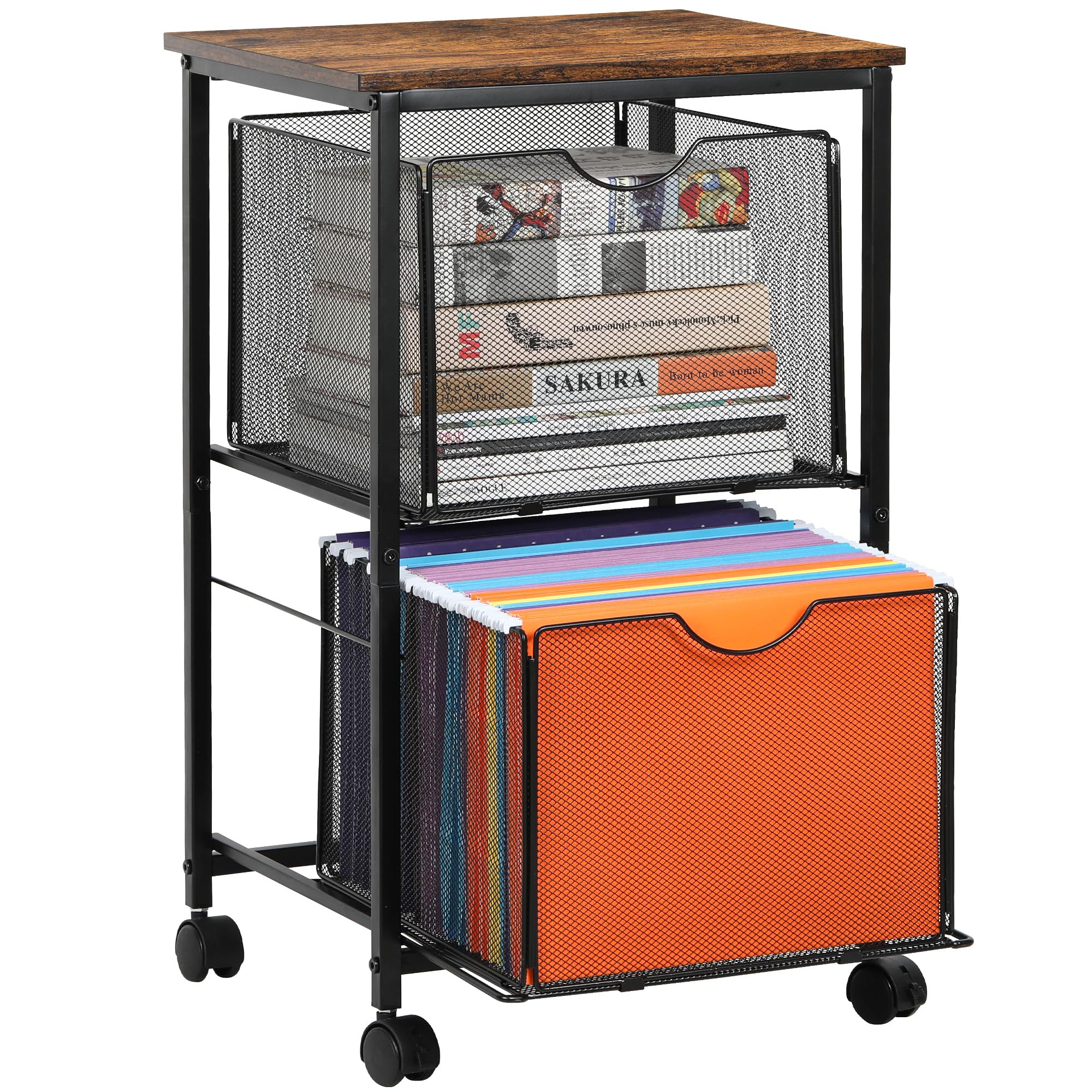 Snapklik.com : EasyPAG Mesh File Storage Drawer Cart 2 Pull Out File ...