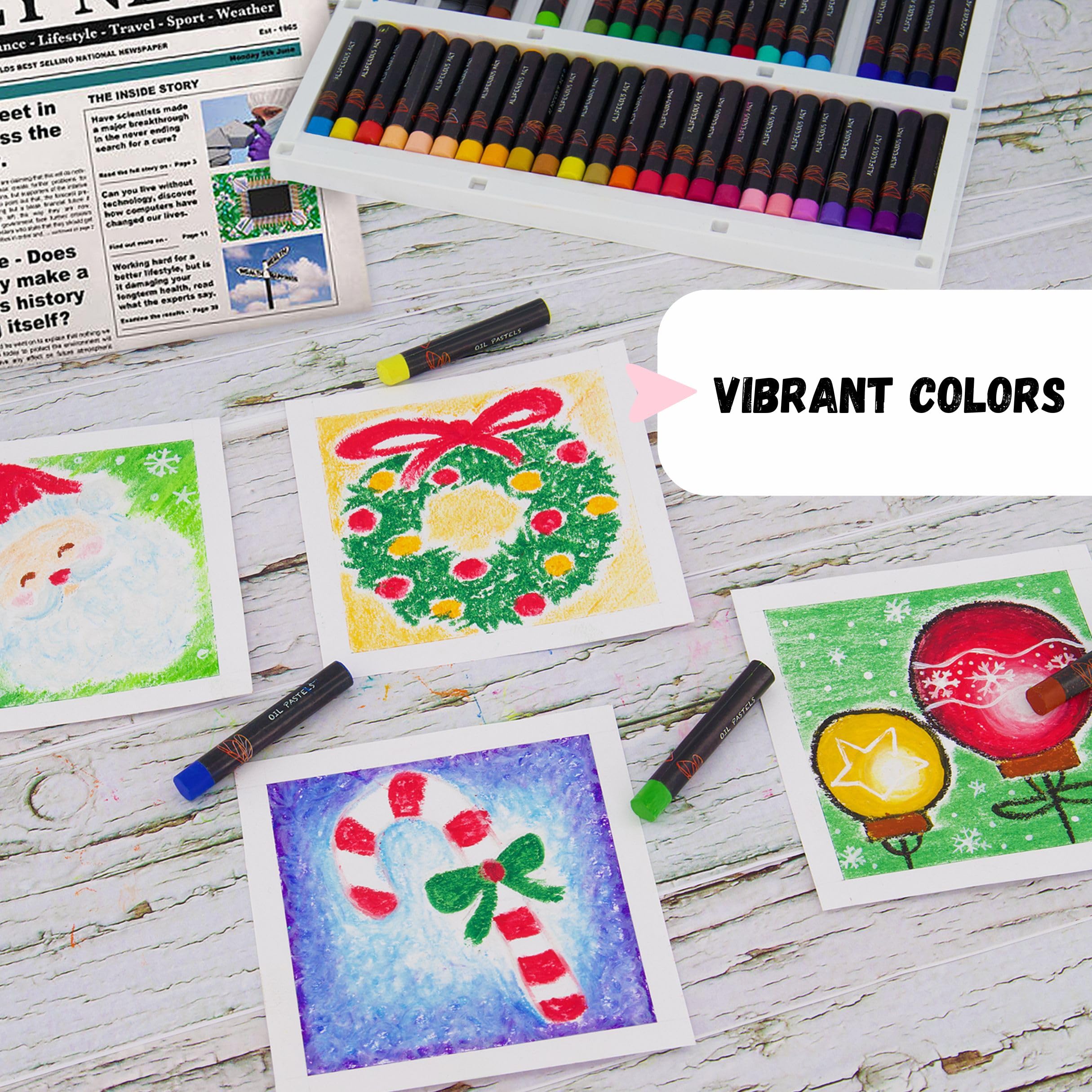 Snapklik.com : Oil Pastels For Kids - 48 Color Pastels For Kids ...