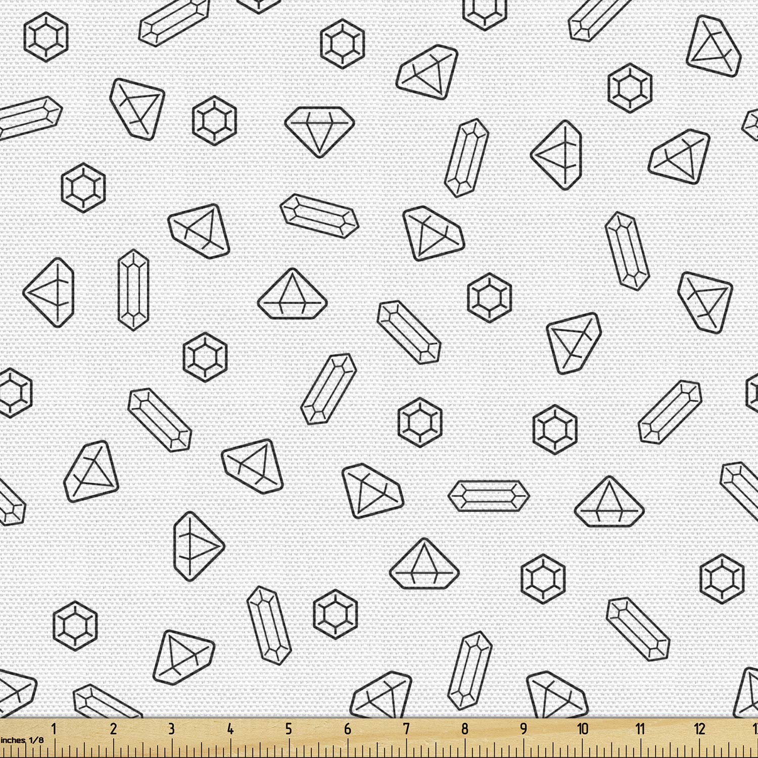 White Diamond Shape Outline