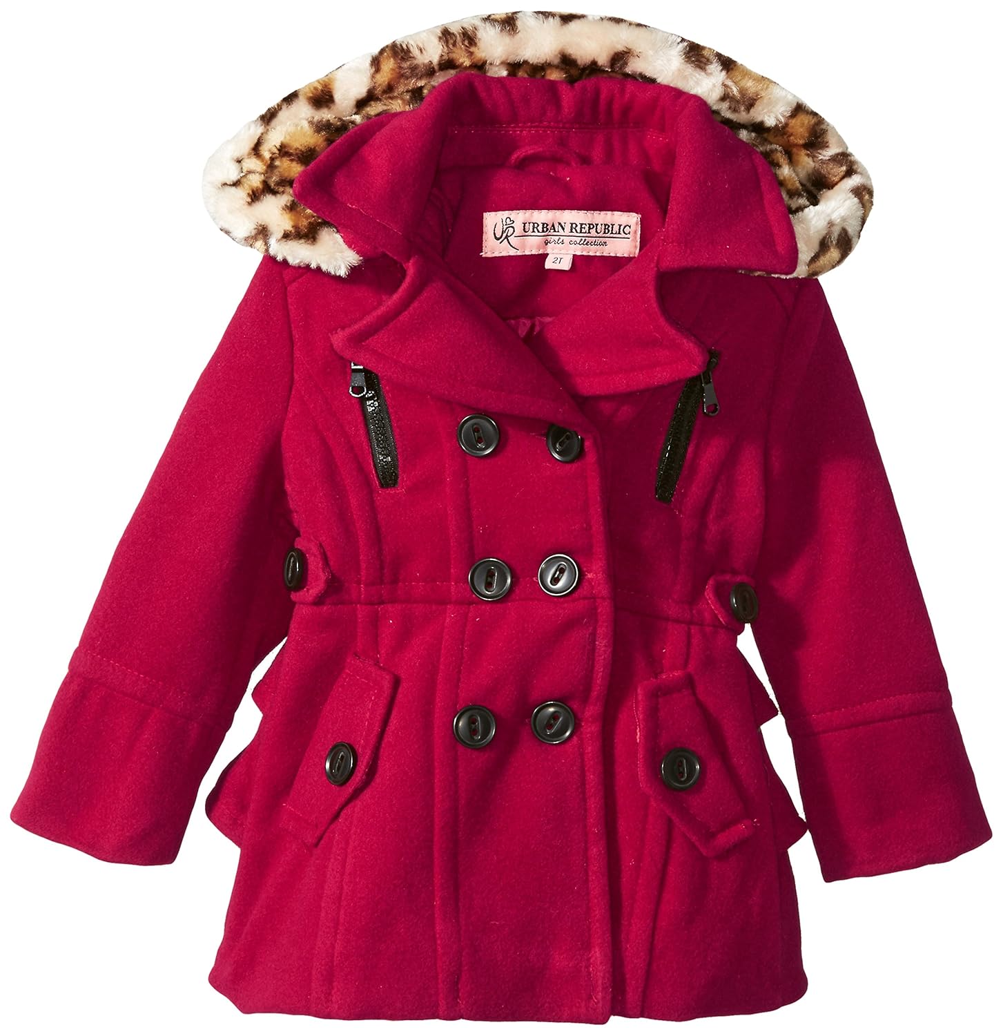 Urban Republic Toddler Ur Girls Wool Jacket, Scarlet Red 5815TSR, 4T ...