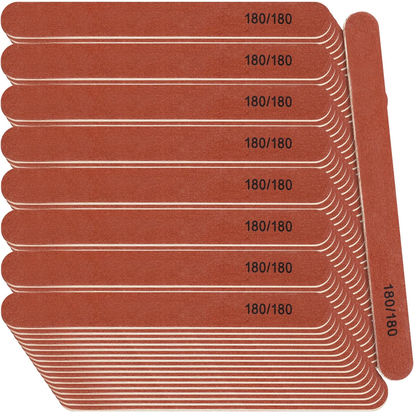 Amazon.com : 100 Pcs Wooden Nail Files, 7 Inches Emery Board Nail File ...