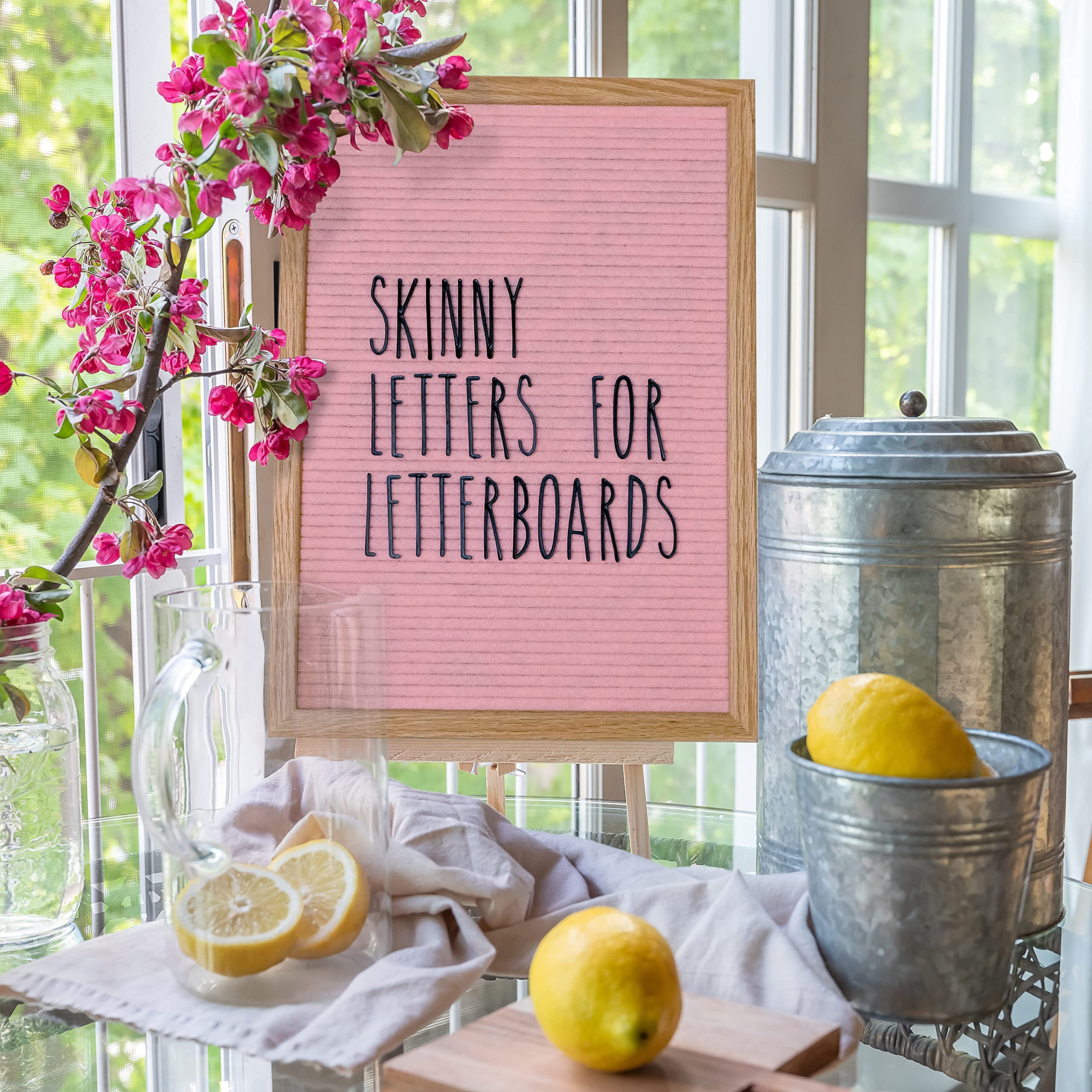 Skinny Letterboard Letters Set, Rae Dunn Inspired Font Letters for ...