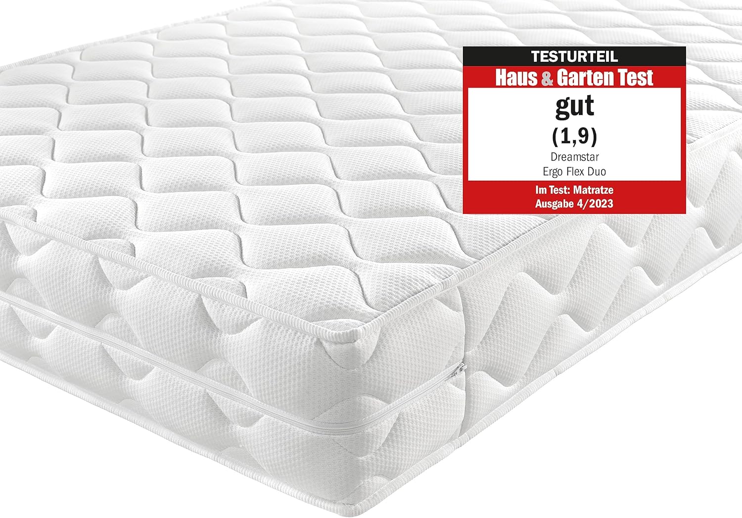 DREAMSTAR Ergo Flex Duo I orthopädische7-Zonen Kaltschaummatratze mit ...