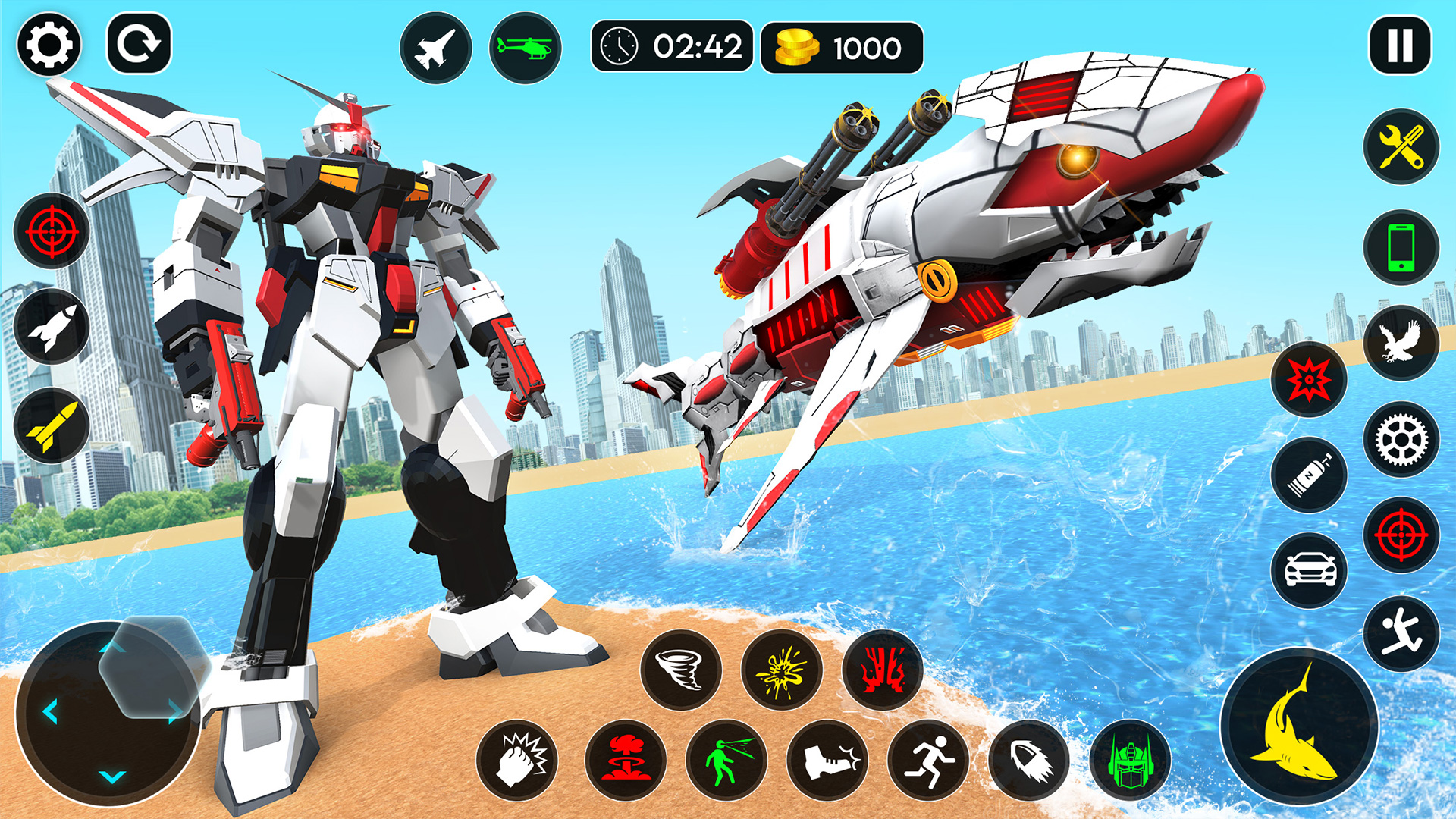 Iron Robot Shark Fighting Simulator (Game for Kids): Best Robot ...