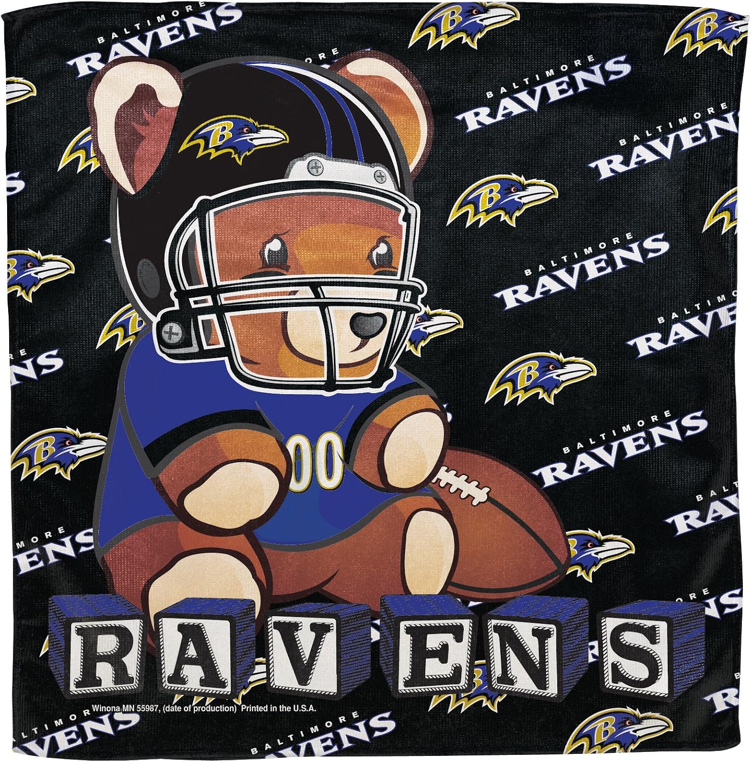 Amazon.com : Wincraft NFL Baltimore Ravens Micro Fiber Towel, 16 x 16 ...