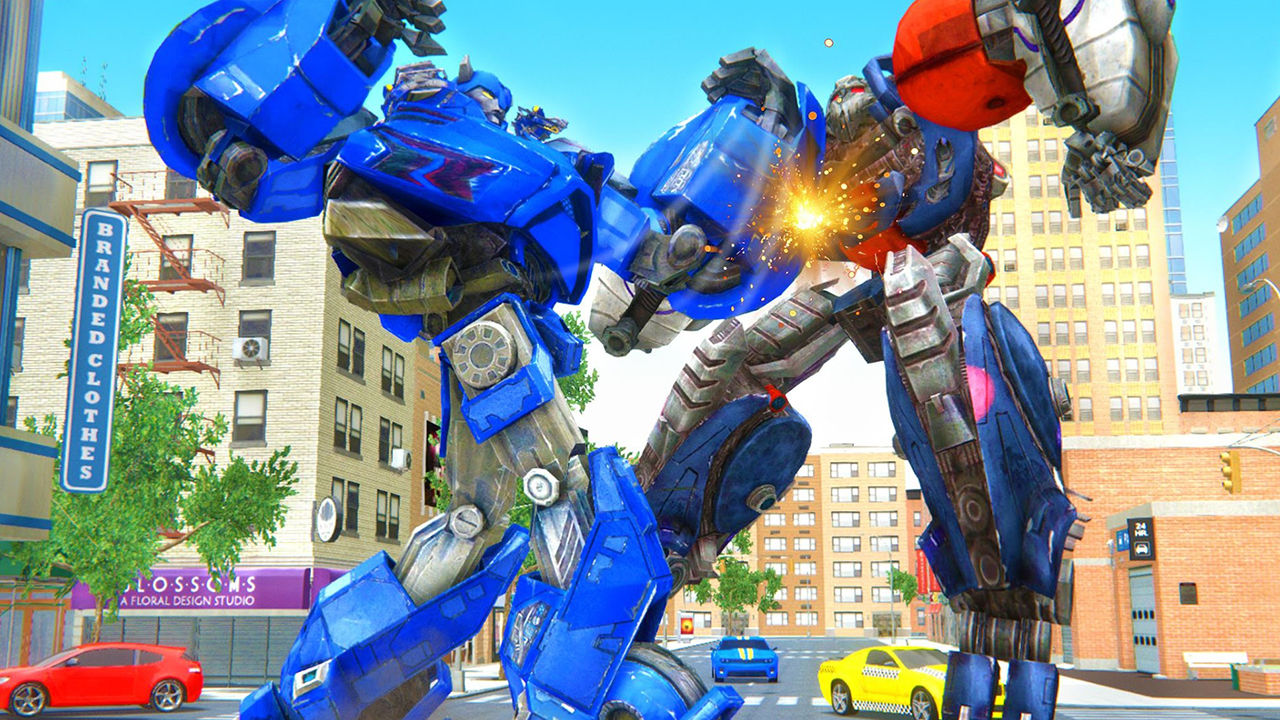 Flying Car Transformation Robot free 3D, Ultimate Futuristic US Police ...