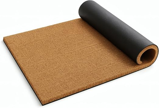 FB FunkyBuys Coir Door Mat - 100% Natural Non-Slip Doormat - Heavy Duty ...