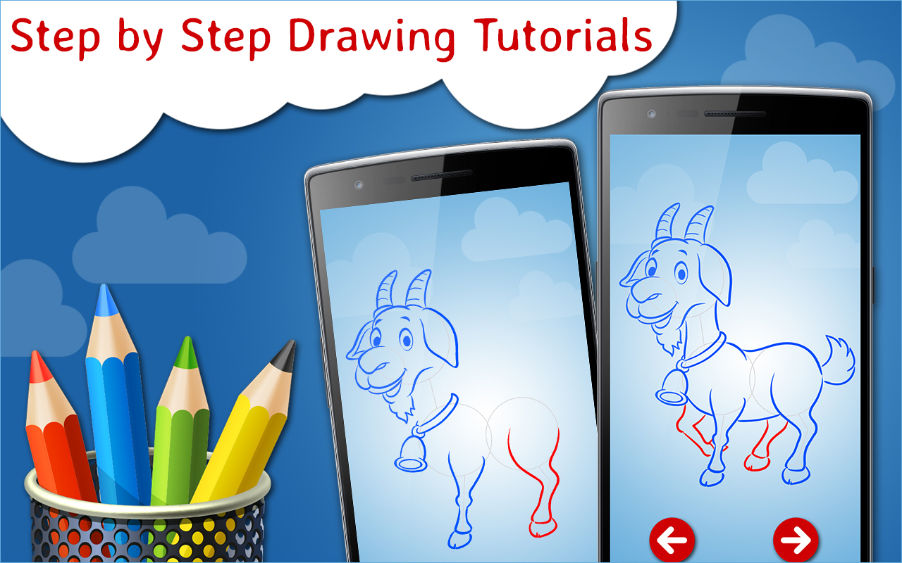 How to Draw Farm Animals Step by Step Drawing App - App on Amazon Appstore