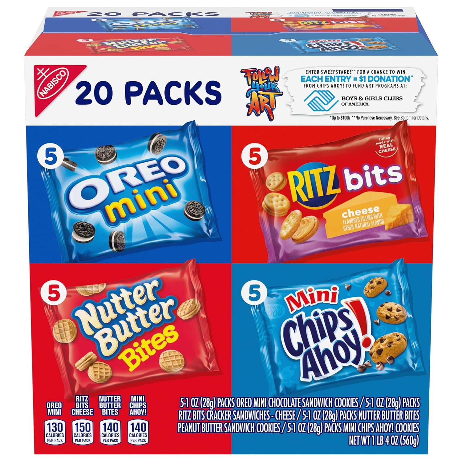 Save on Nabisco Variety Pack OREO Mini, CHIPS AHOY! Mini, ...Nabisco ...
