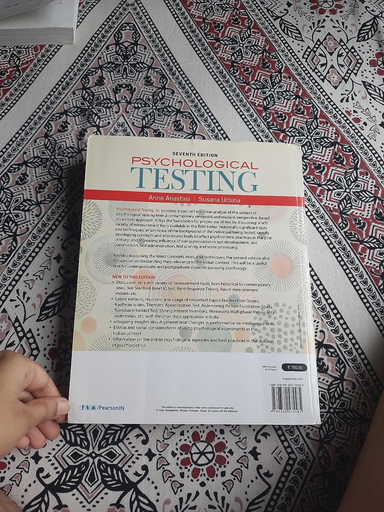 Psychological Testing, 7e : Anastasi/Urbani: Amazon.in: Books