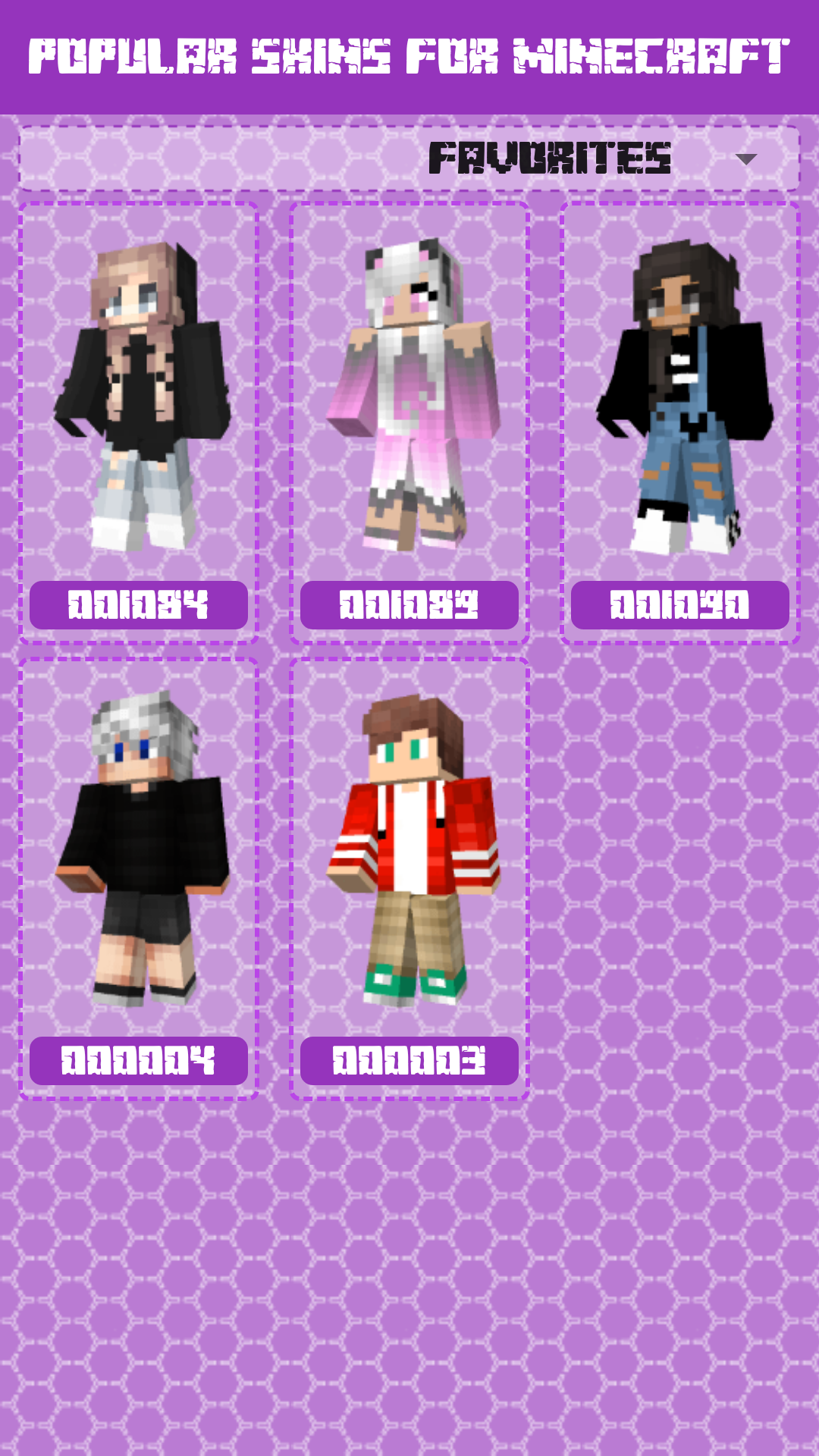 Minecraft Girl Names Download Mob Skins App For Android | Bazaar