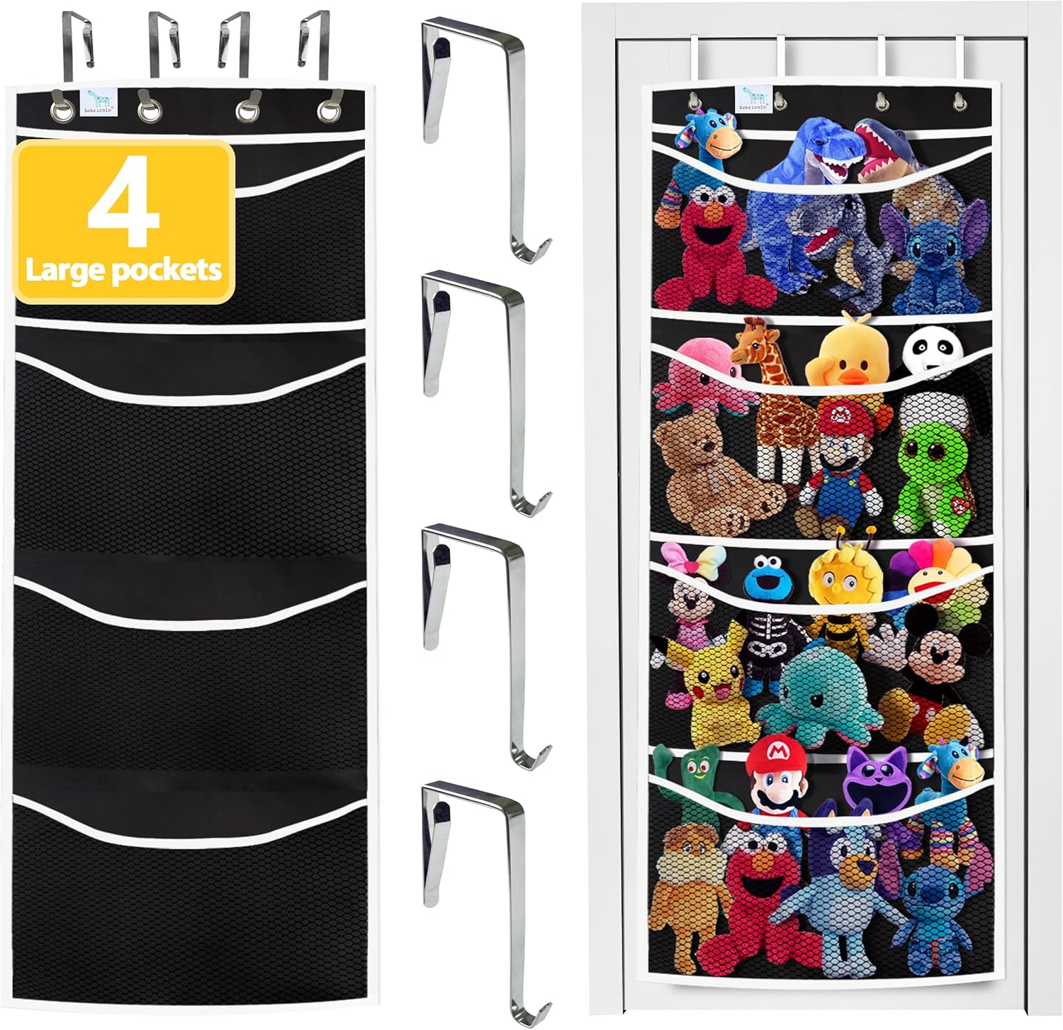 Amazon.com: zebricolo,stuffed animal storage,The solution you have been ...