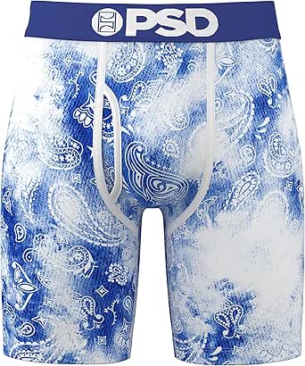 PSD Men's Bandana Blues Modal Boxer Briefs, Multi, L at Amazon Men’s ...