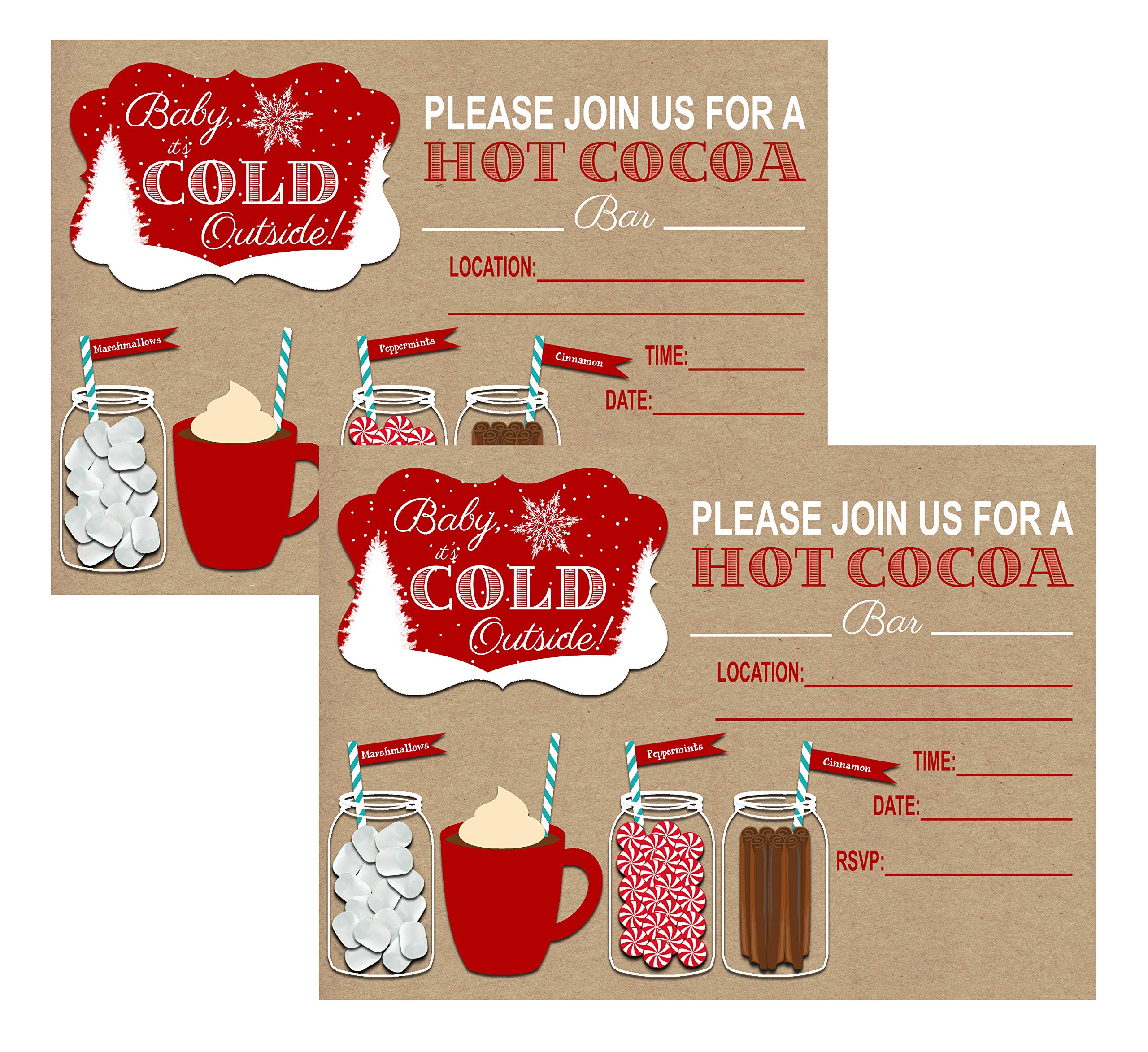 Amazon.com : Hot Chocolate Cocoa Bar Party Supply Decorations and ...
