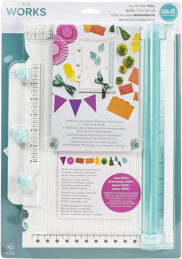 Amazon.com: We R Memory Keepers The Works All-in-One Tool-12 Pieces
