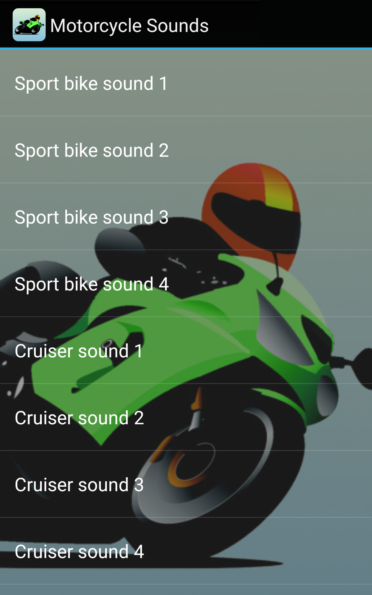 Motorcycle Sounds - App on Amazon Appstore