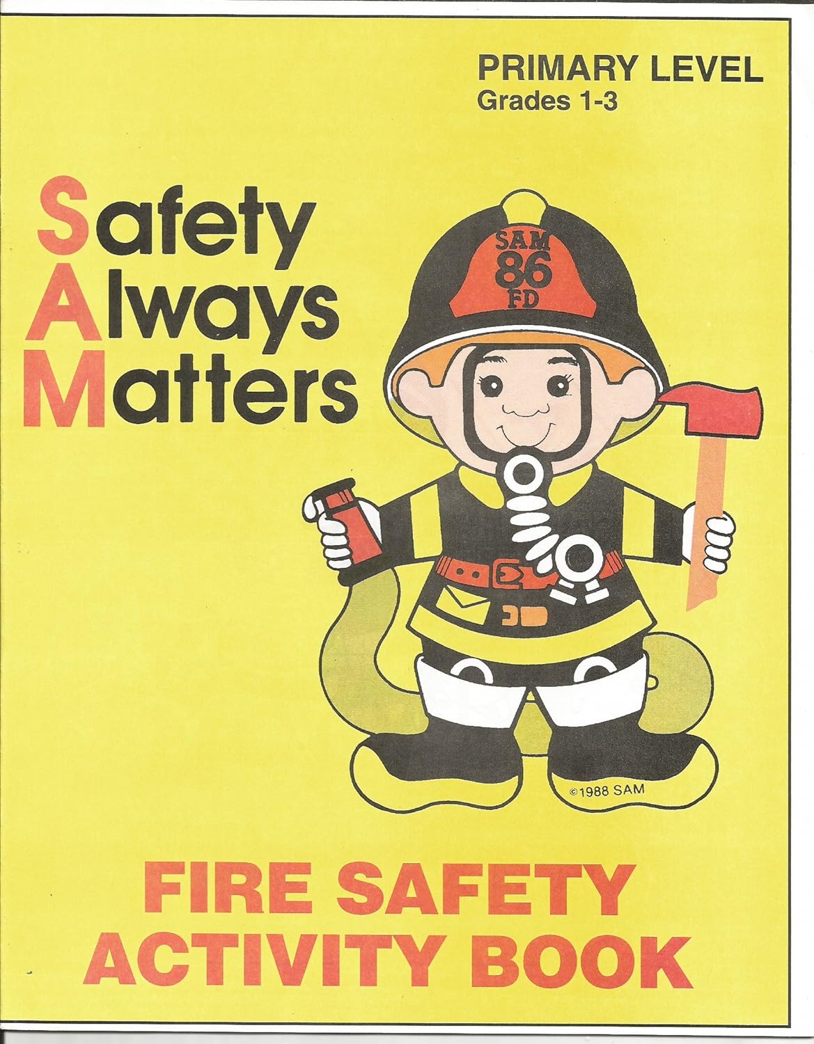 Fire Safety Activity Book "Safety Always Matters" Primary Level Grades ...