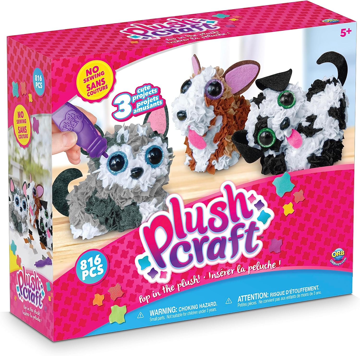 Amazon.com: Orb Factory PlushCraft™ 3D Mini Dogs : Pet Supplies