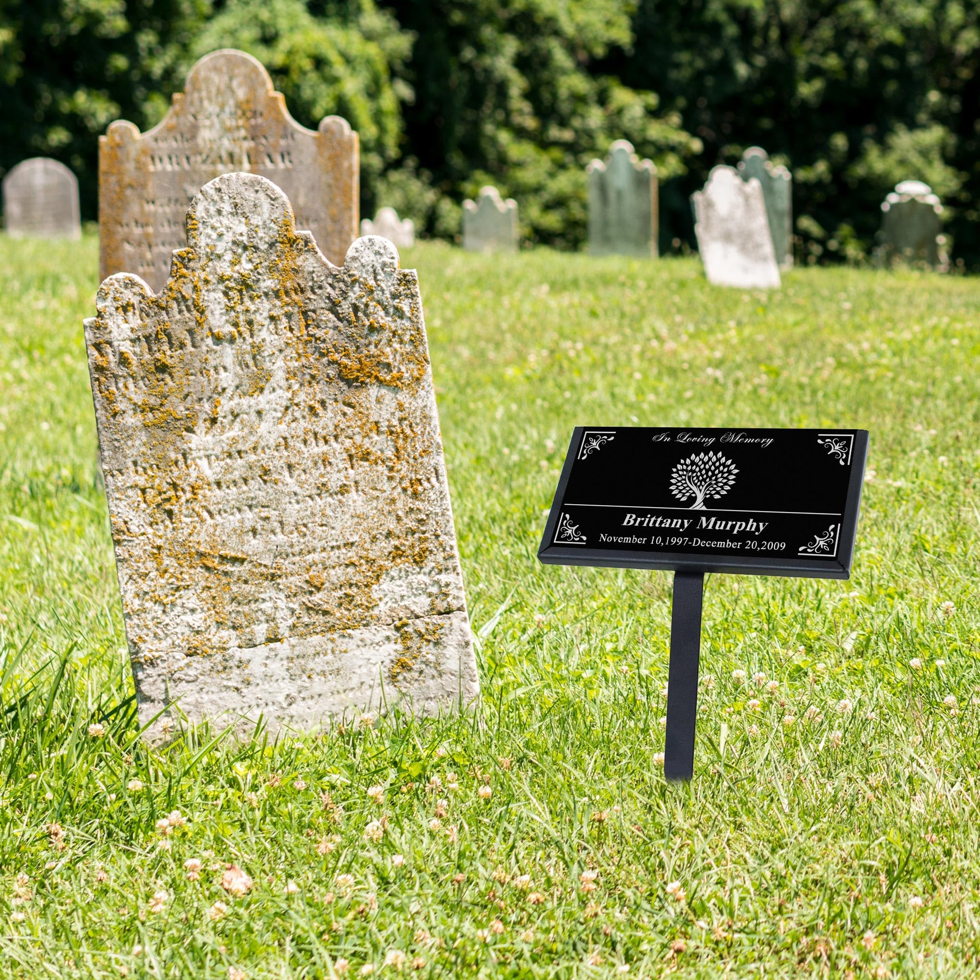 Grave Decoration Personalized Memorial Stone - Grave Marker For Humans ...