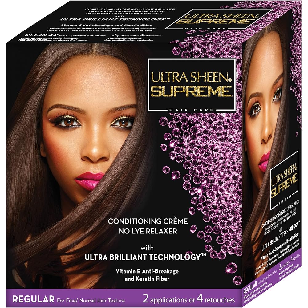 $4/mo - Finance Ultra Sheen Supreme Conditioning Creme No Lye Relaxer ...