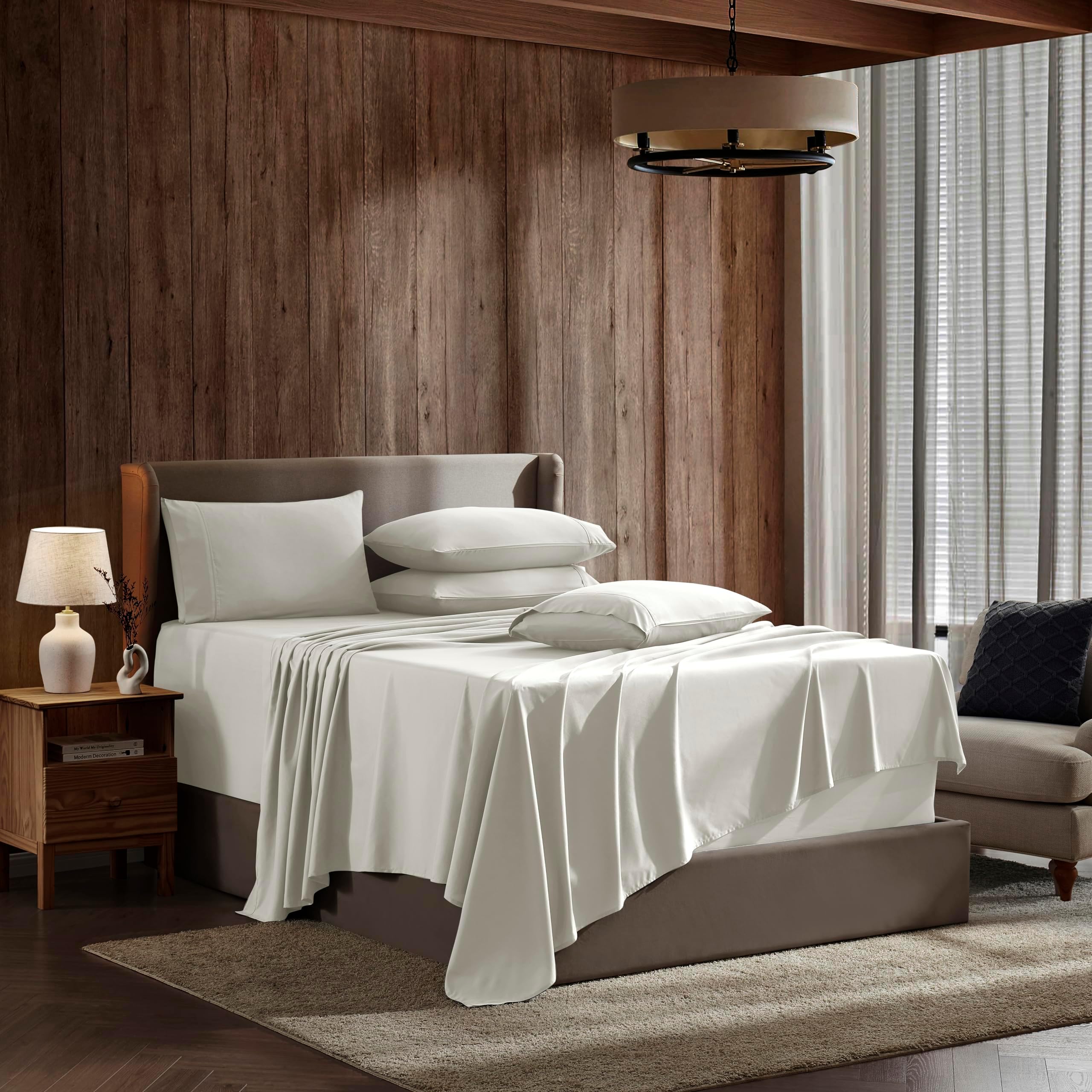 Amazon.com: Extra Deep Pocket Full Sheets - 4 Piece Breathable ...