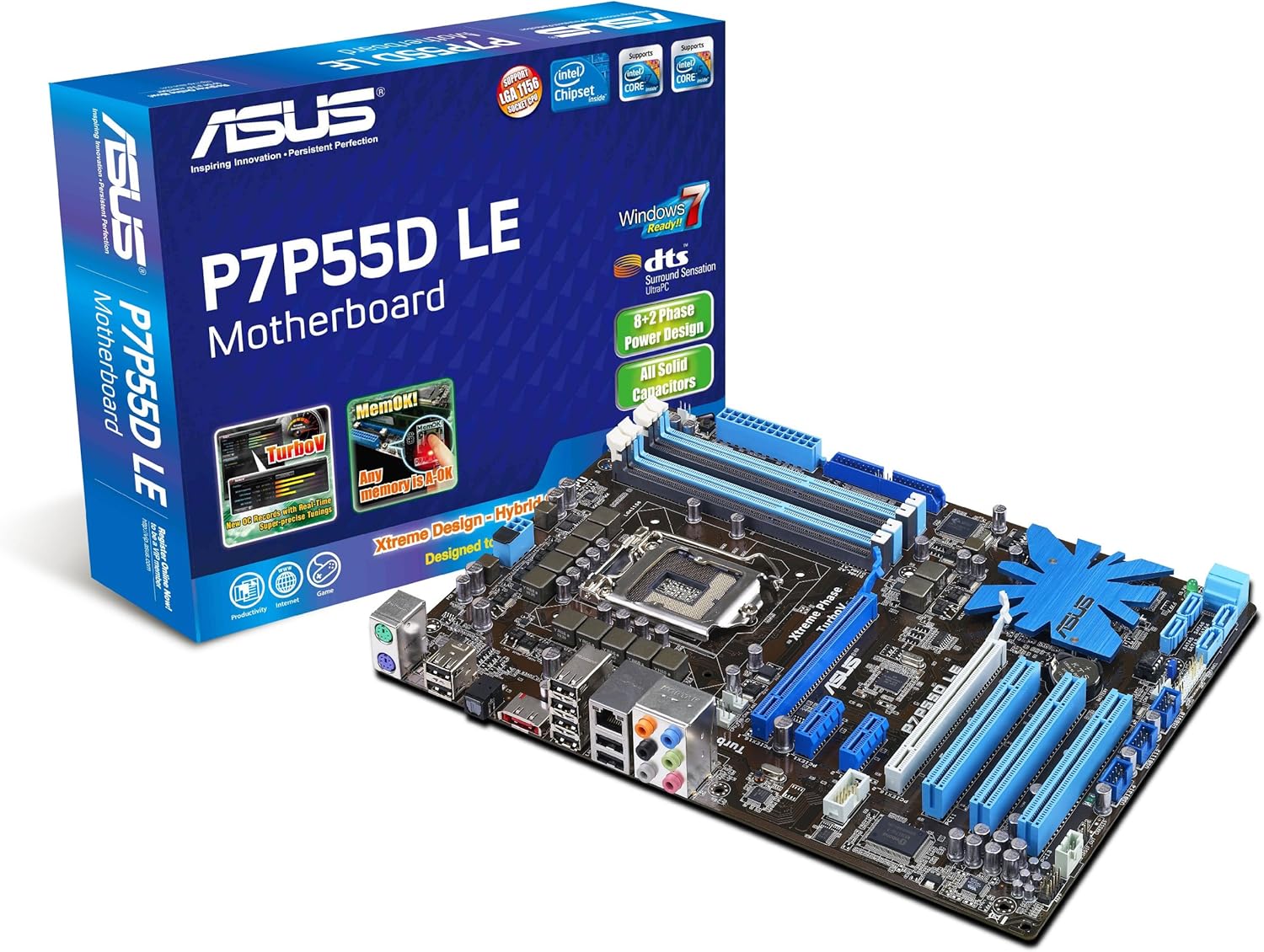 Amazon.com: ASUS P7P55D Intel LGA1156/Intel P55 Express Chipset ...
