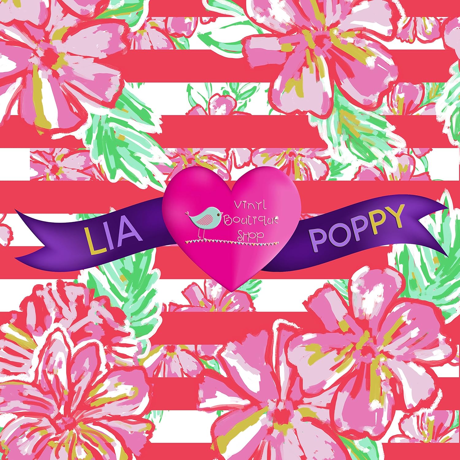 Amazon.com: Craft Vinyl Lilly p Inspired Vinyl, Lilly Inspired, Lilly ...