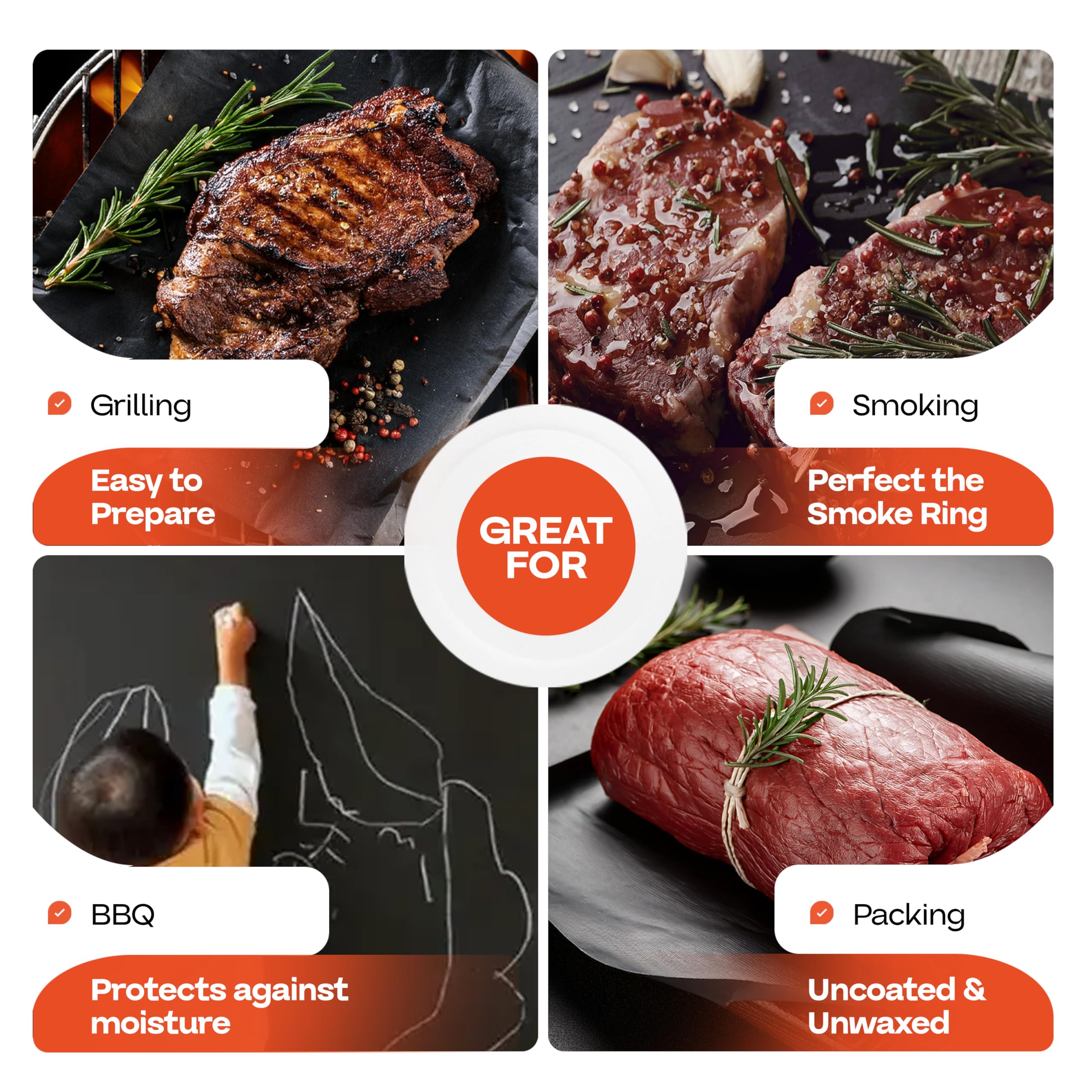 Snapklik.com : Black Butcher Paper 18" X 2160"