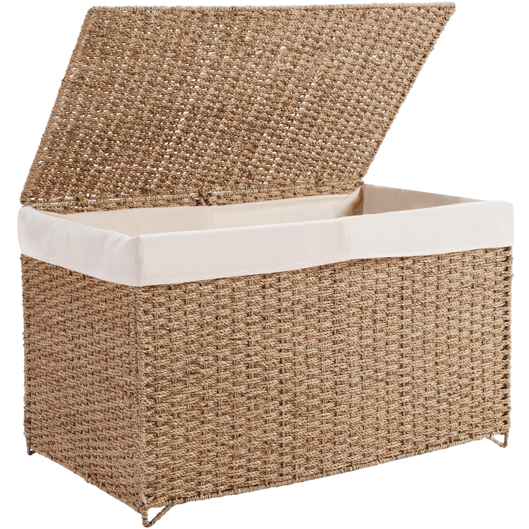 Amazon.com: PrimeZone Double Laundry Hamper with Lid - 160L (42 Gallon ...