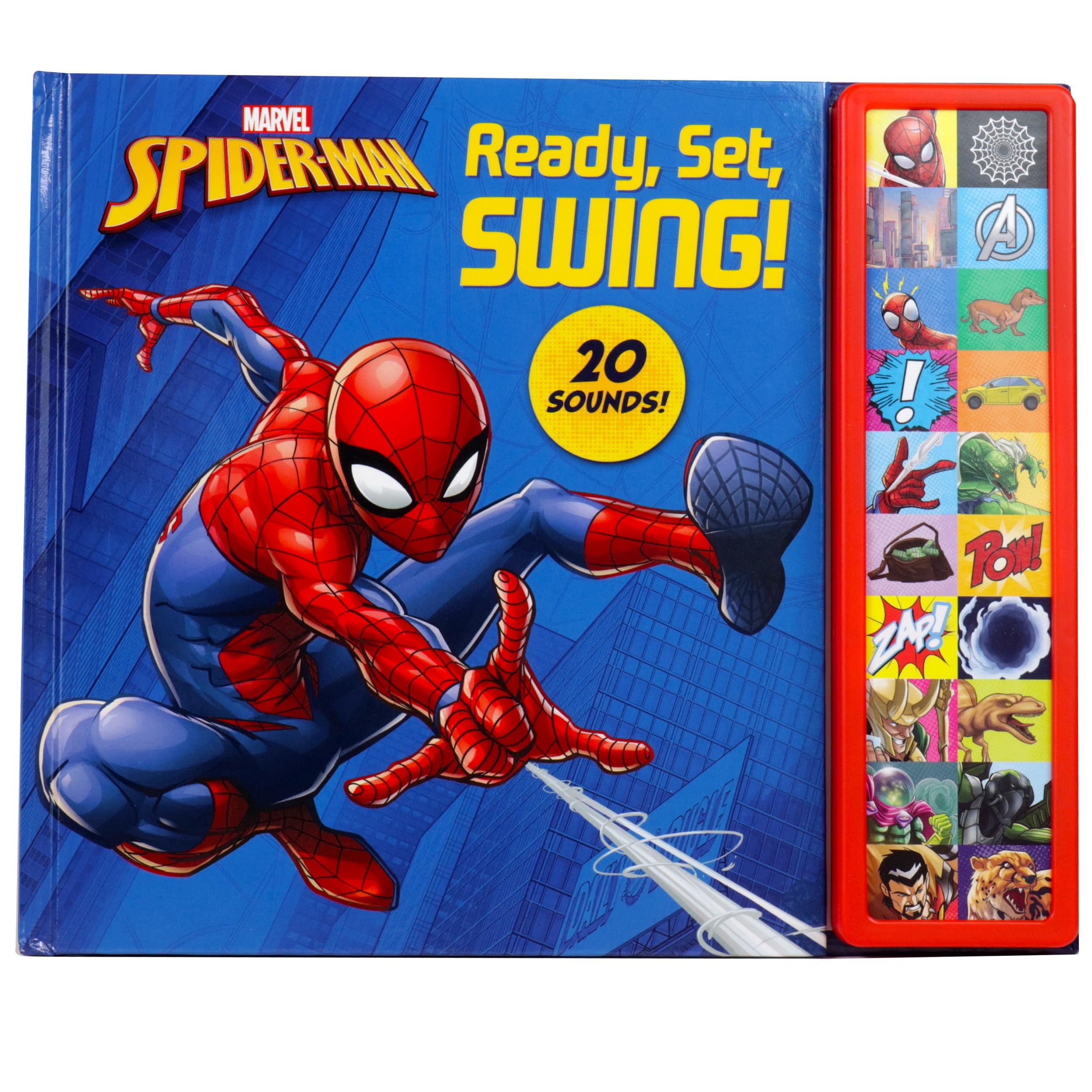 Amazon.com: Marvel Spider-Man - Ready, Set, Swing! 20-Button Spidey ...