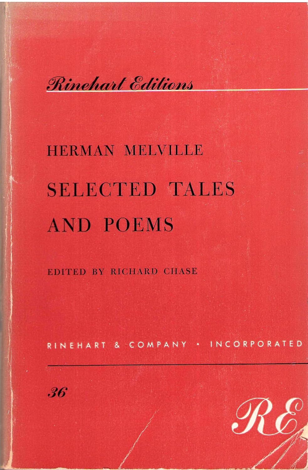 Amazon.com: Selected tales and poems; (Rinehart editions): Melville ...