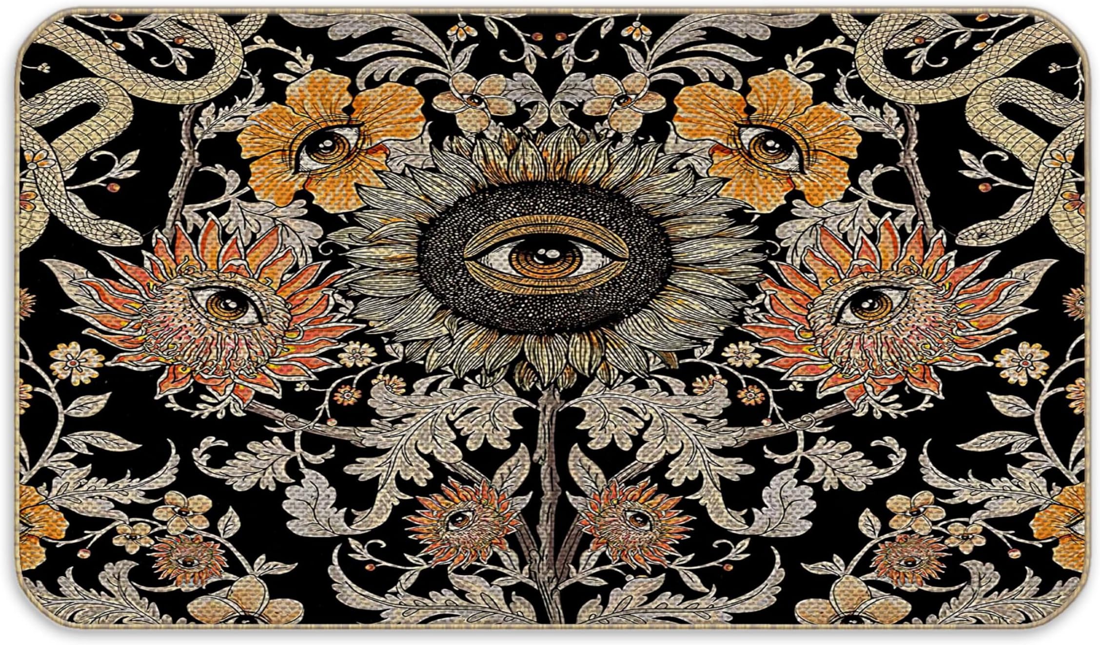 Amazon.com: Voatok Evil Eye Doormat, Gothic Bath Mat, Goth Bath Mat ...