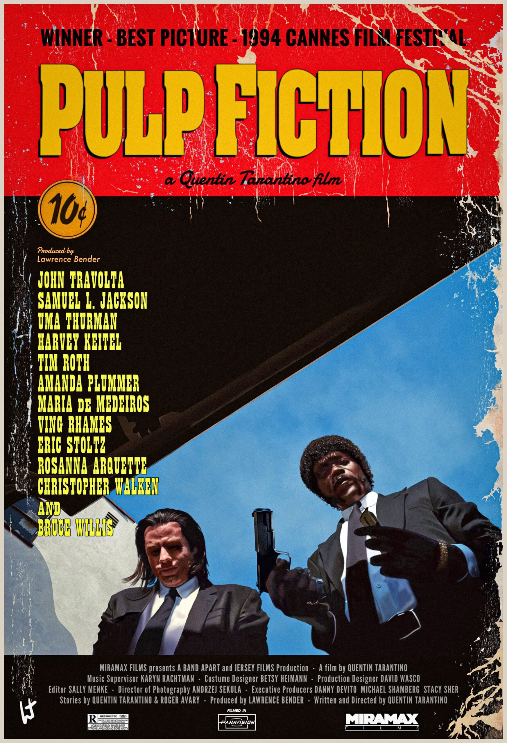 Quentin Tarantino Movie Posters High Quality Pulp Fiction Pulp Fiction
