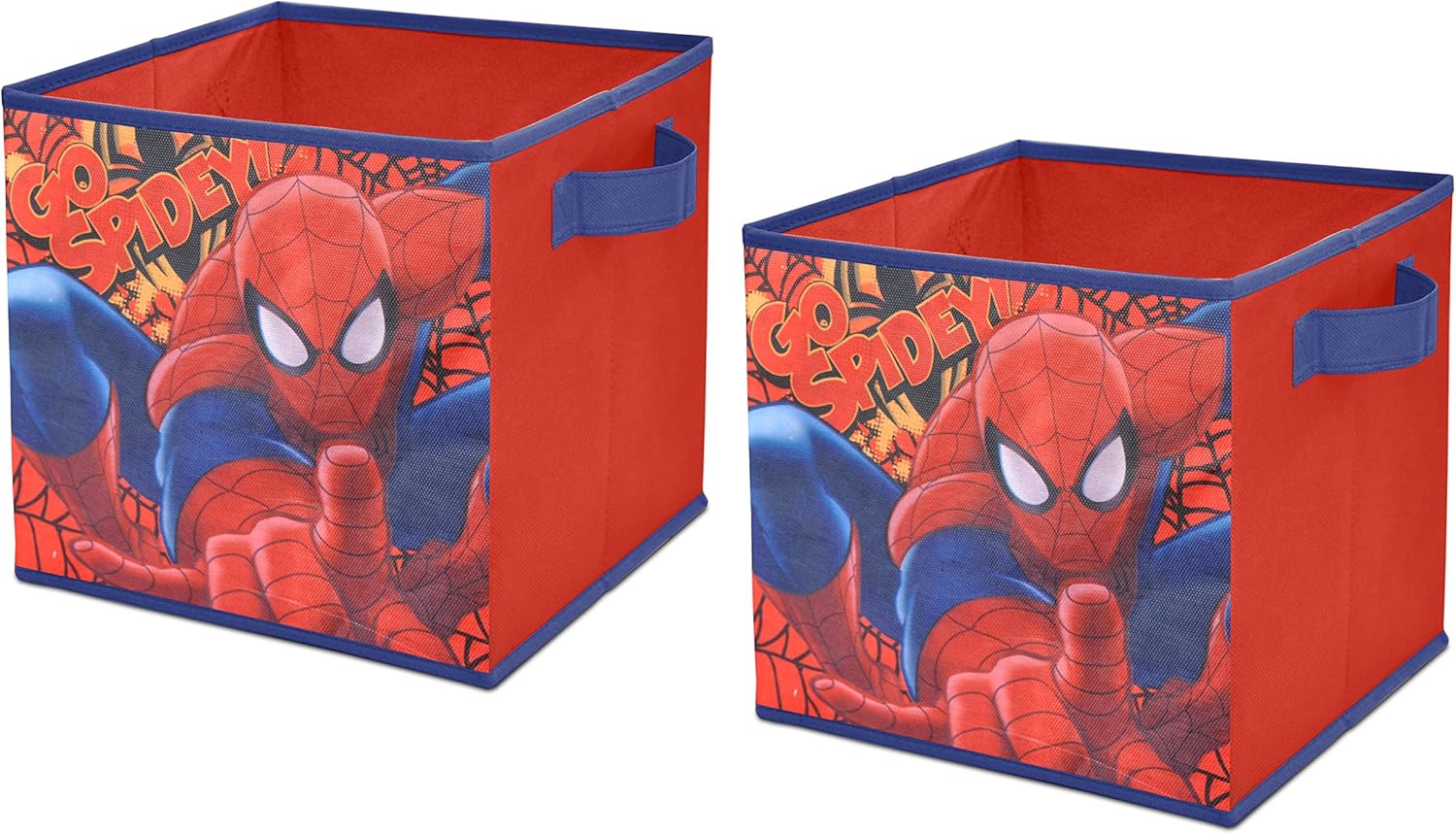 Amazon.com: Marvel Spider-Man Storage Cubes (2 Pack), 10" : Home & Kitchen