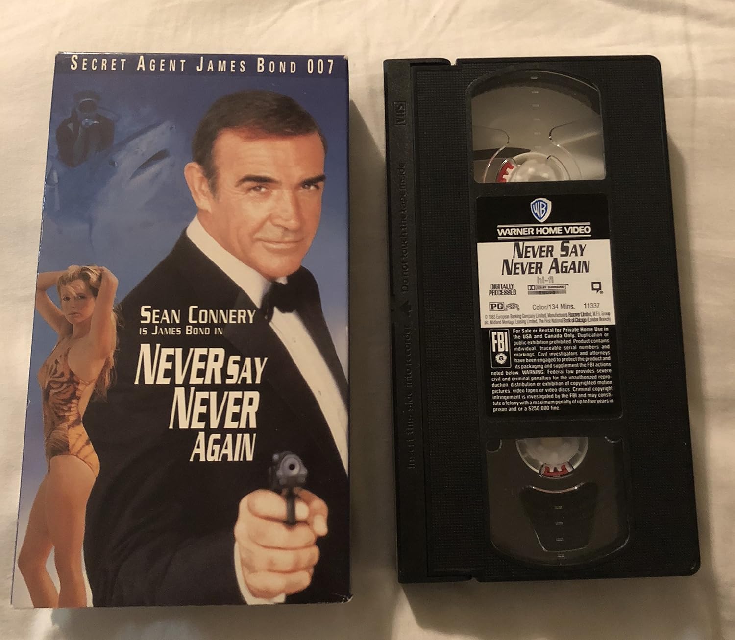 Amazon.com: Never Say Never Again [VHS] : Connery, Brandauer, Von Sydow ...