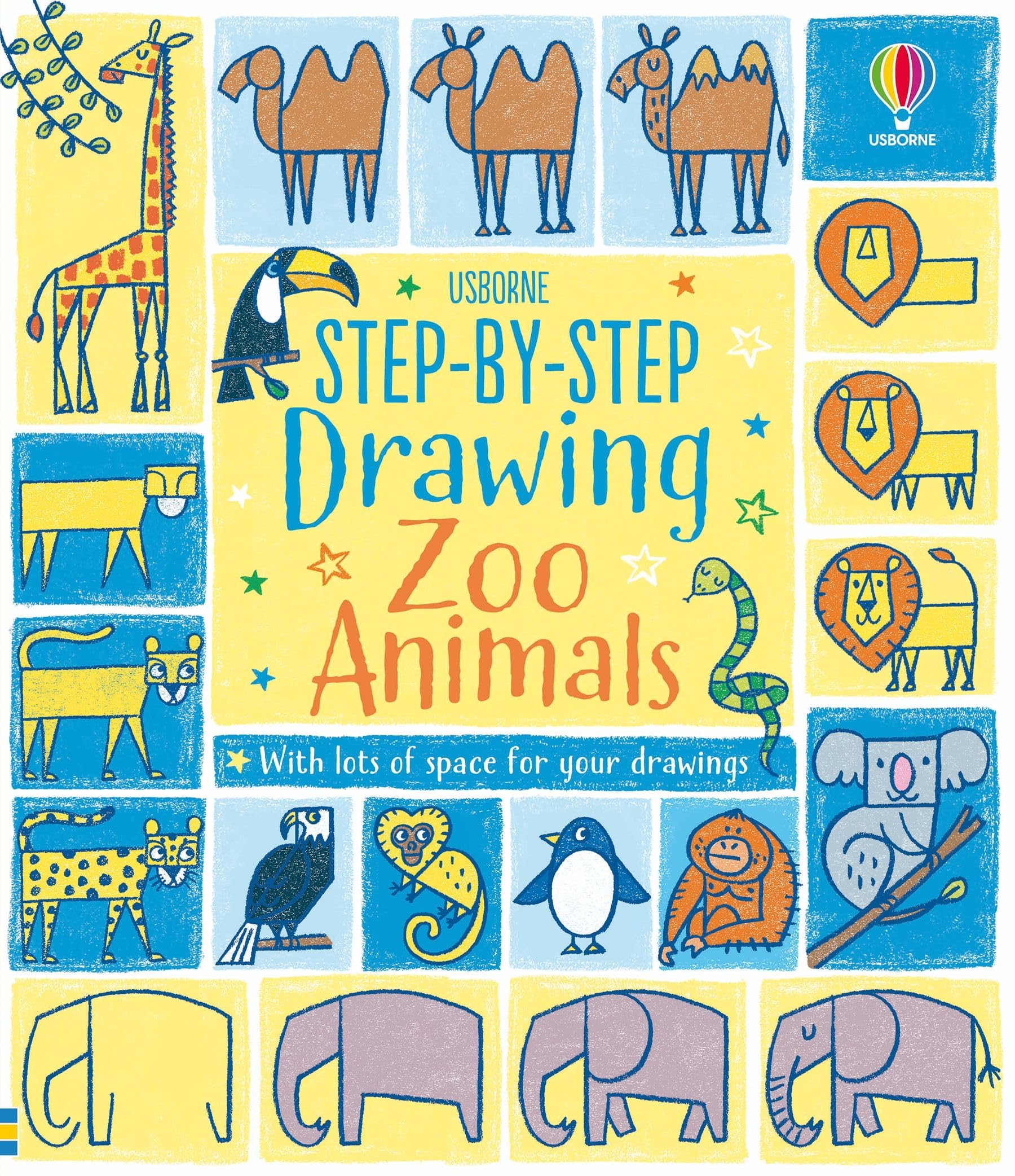 Step-by-Step Drawing Zoo Animals: Fiona Watt: 9781474989787: Amazon.com ...