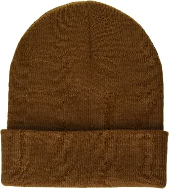 Amazon.com: Amazon Essentials Unisex Adults' Rib Knit Cuffed Beanie ...