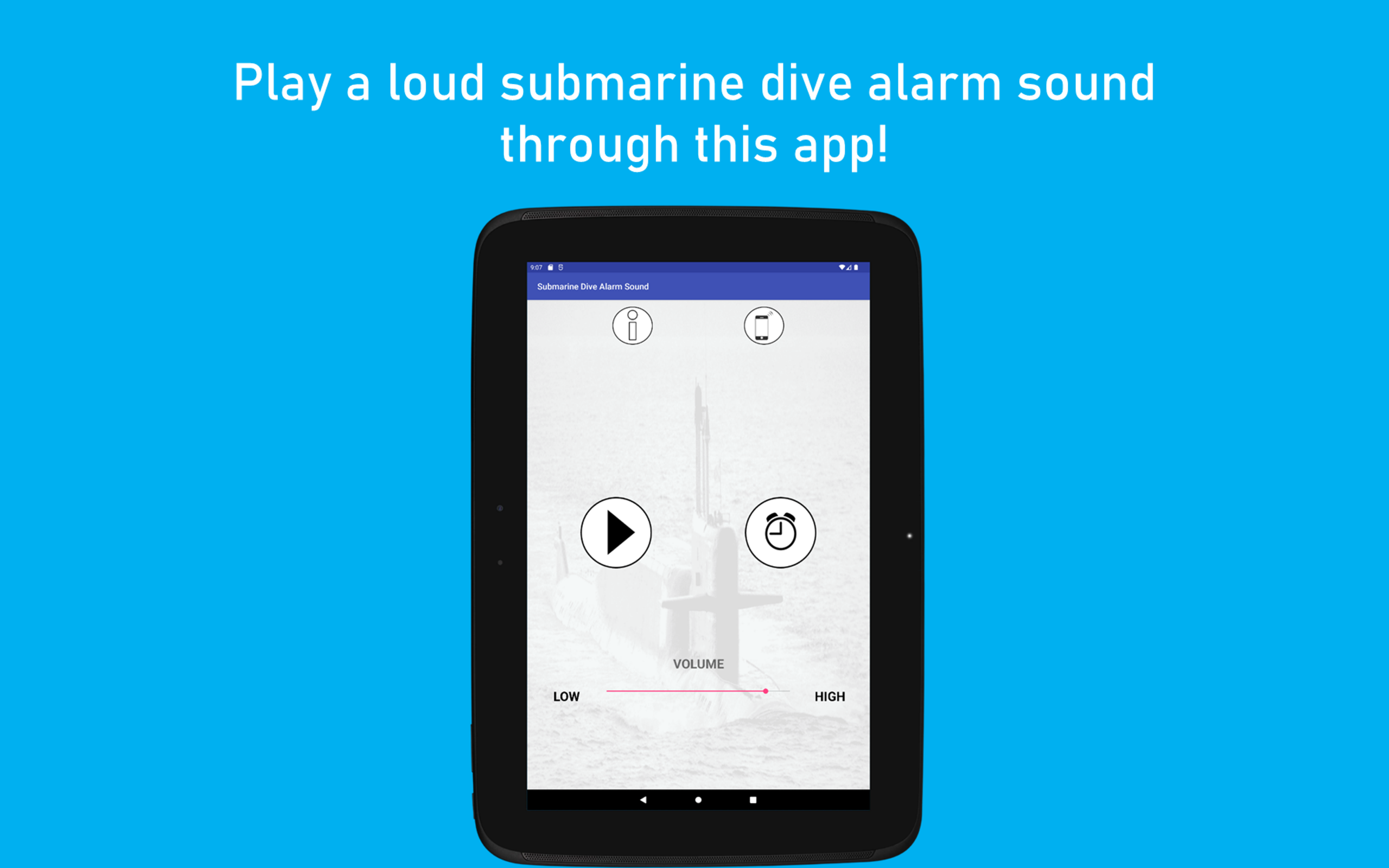 Submarine Dive Alarm Sound - App on Amazon Appstore
